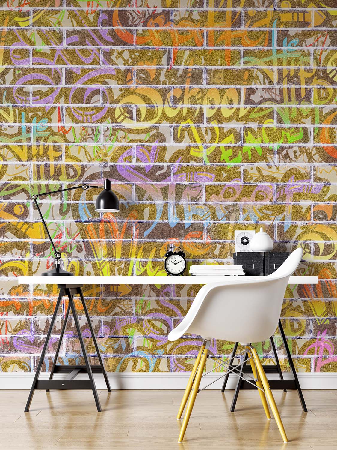 Graffiti Behang Dynamische Kleuren Topkwaliteit en Uniek Design ...