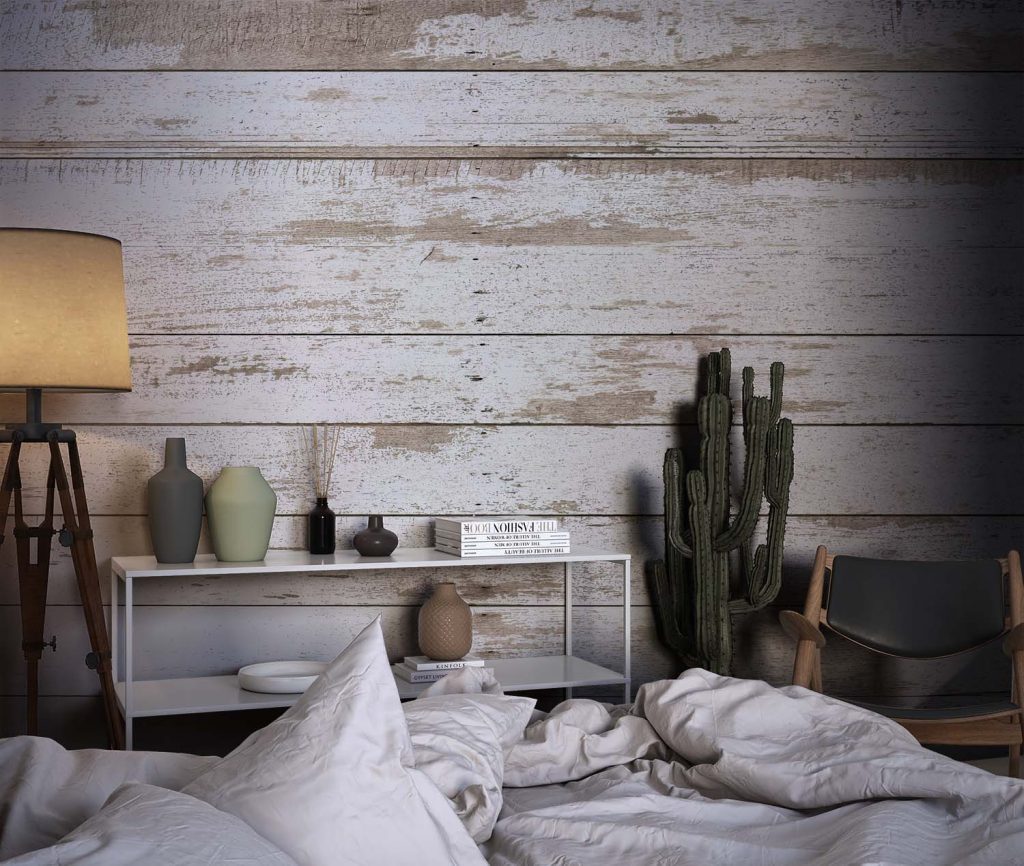Witte Beige Houtbehang Topkwaliteit en Uniek Design | Trendingwall