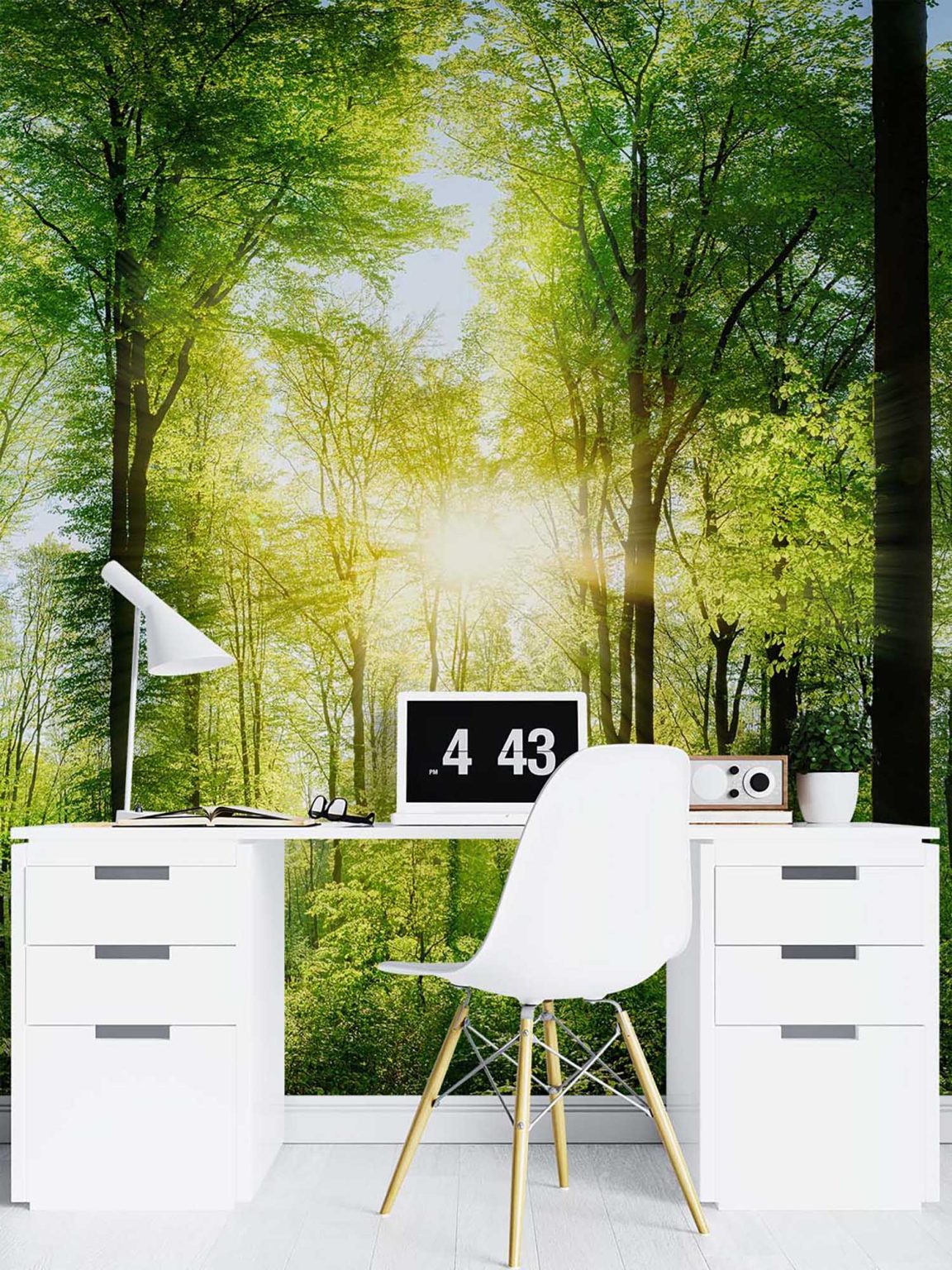 Groen Bos Natuur Behang Topkwaliteit en Uniek Design | Trendingwall