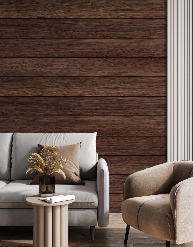 Warme Bruine Hout Behang Topkwaliteit en Uniek Design | Trendingwall