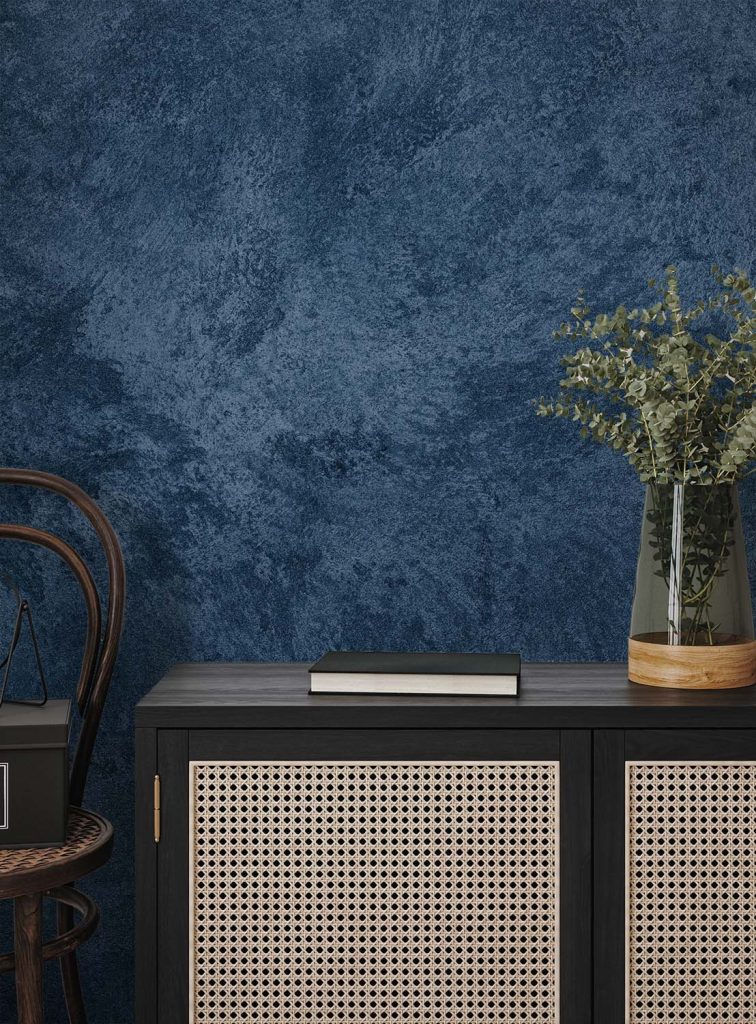 Blauw Cement Industrieel Behang Topkwaliteit en Uniek Design | Trendingwall