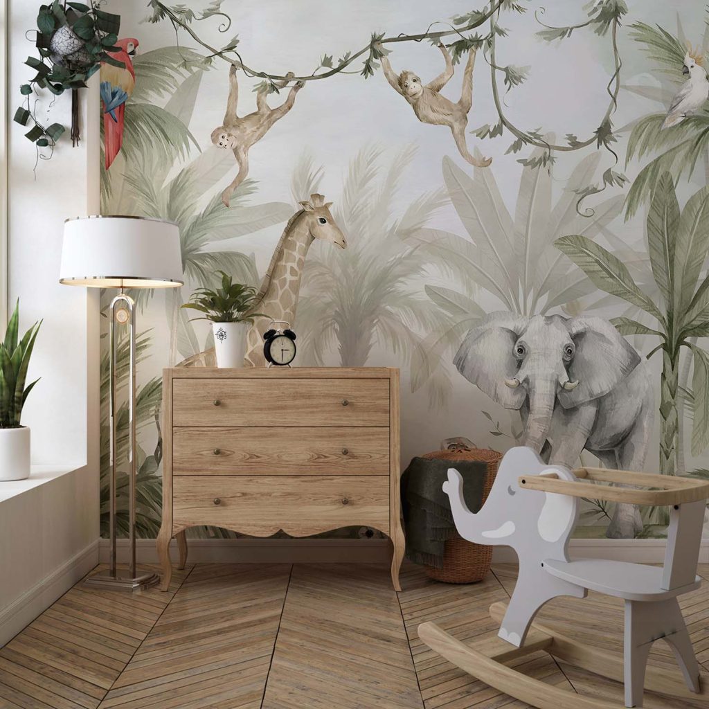 Jungle Safari Kinderkamer Behang Topkwaliteit en Uniek Design ...