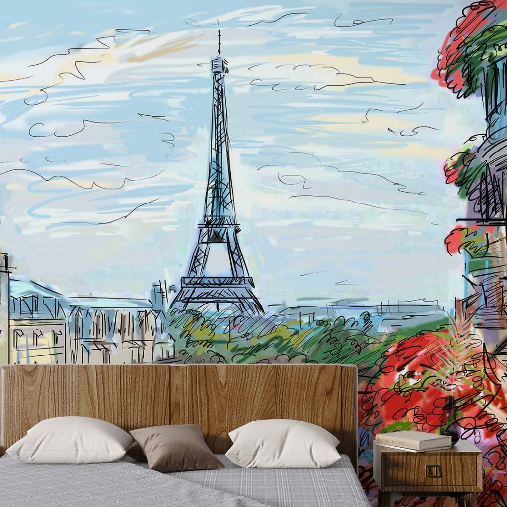 Romantisch Parijs Behang Topkwaliteit en Uniek Design | Trendingwall