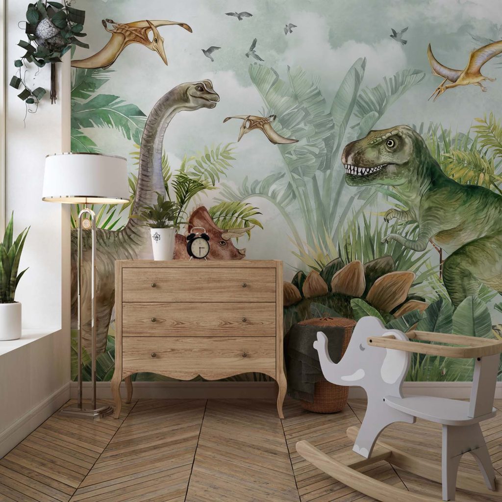 Dino behang: Stijlvol Behang Voor Elke Kamer | Trendingwall